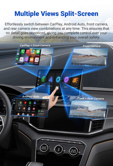 Ottoscreen Max Portable Apple Carplay & Android Auto Screen, Car Video ...
