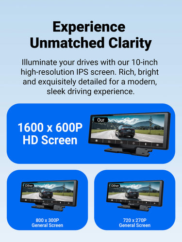 Ottoscreen Max Portable Apple Carplay & Android Auto Screen, Car Video ...