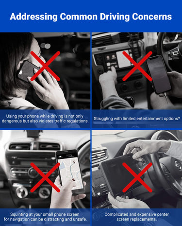 Ottoscreen Max Portable Apple Carplay & Android Auto Screen, Car Video ...